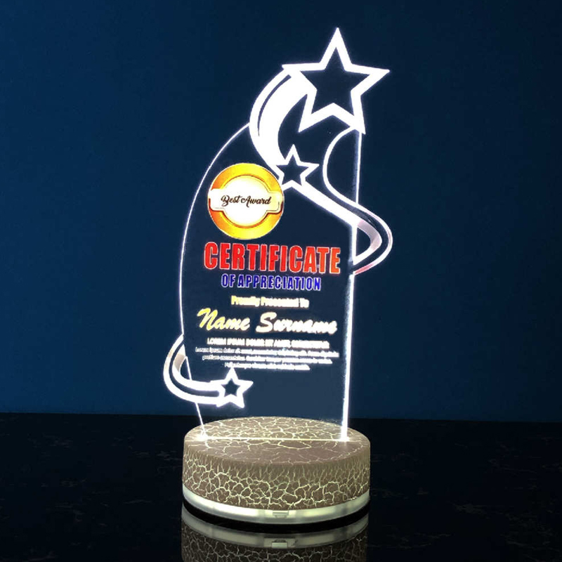 5067 Acrylic LED Lighting Trophy
