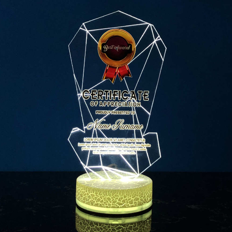 5068 Acrylic LED Lighting Trophy
